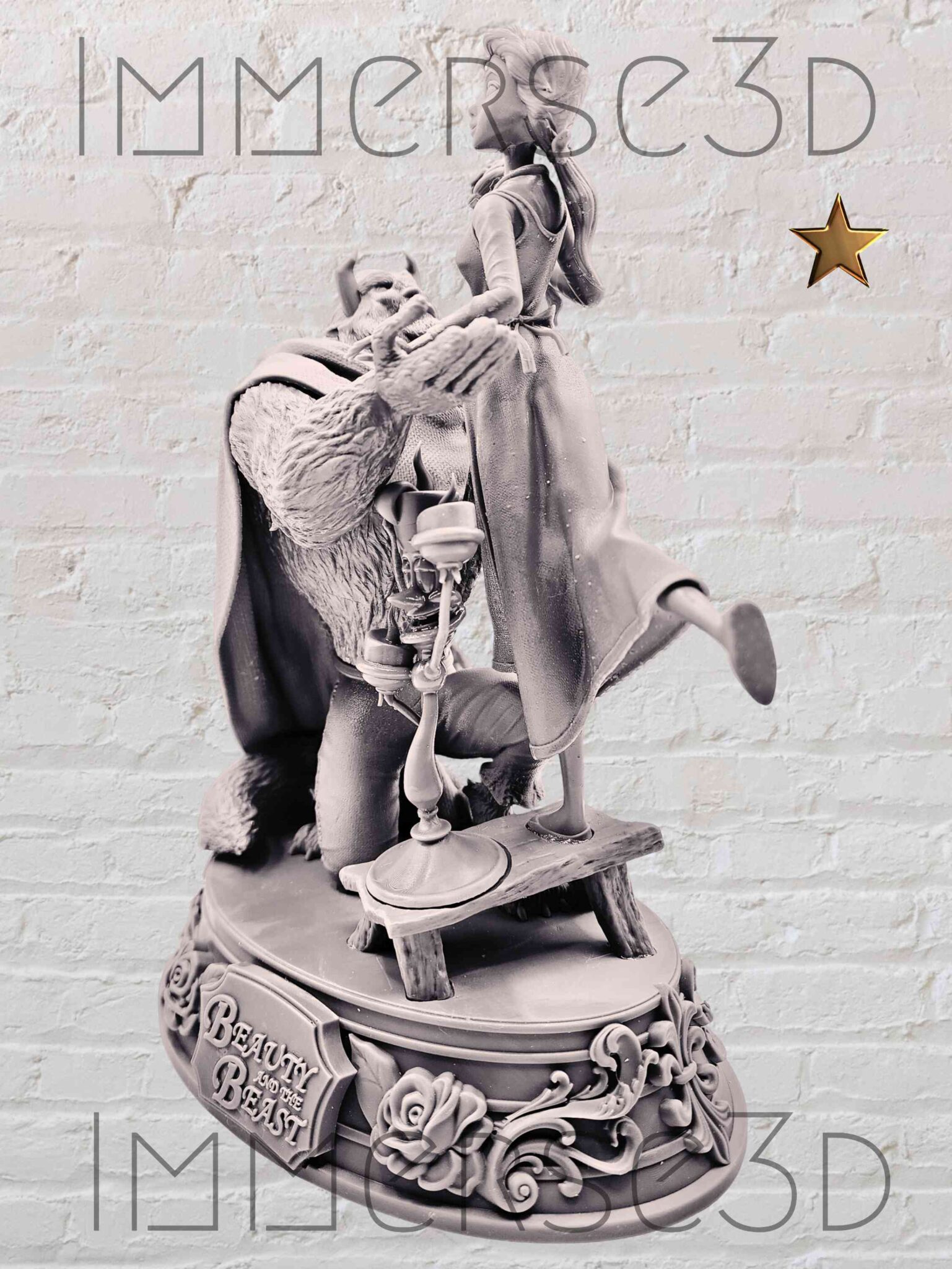 Beauty And The Beast Stl File - Stlplaza.com