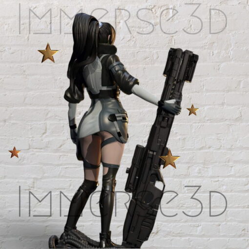 Cyber Girl - Hinto High Quality STL File Cyberpunk - Stlplaza.com