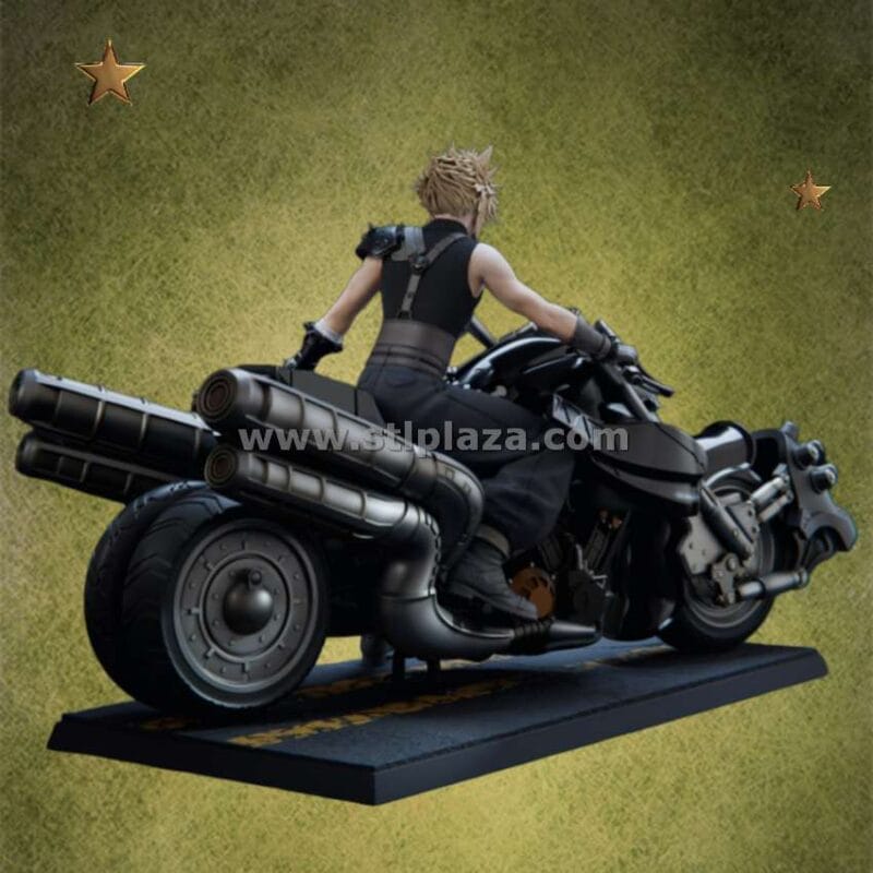 Cloud Strife Stl File From Final Fantasy - Stlplaza.com