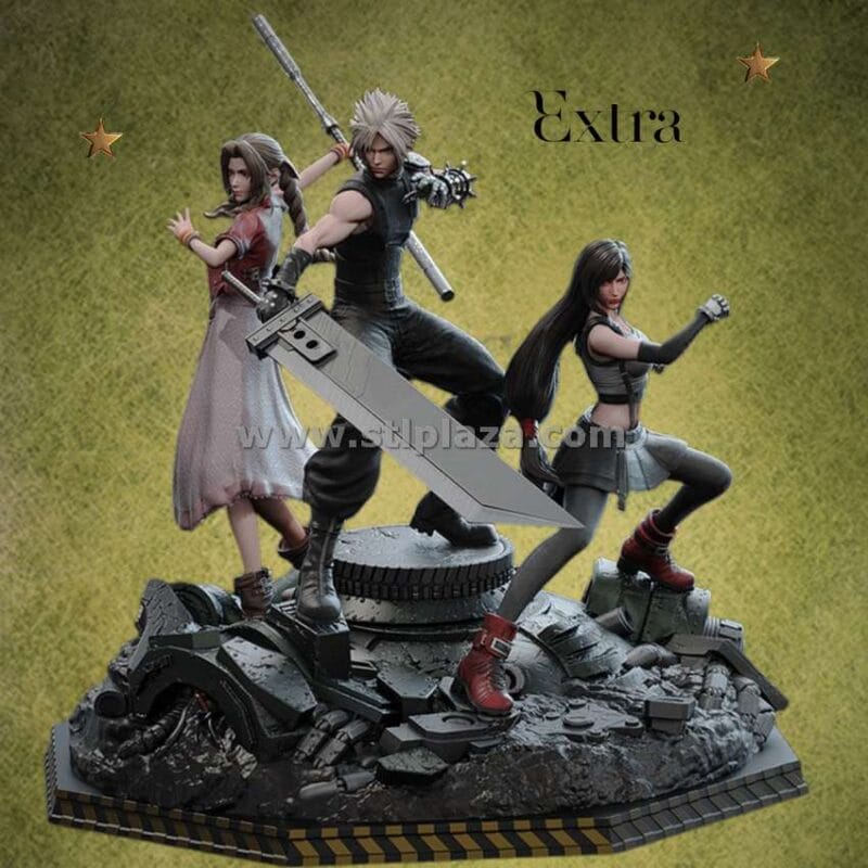 Final Fantasy VII Diorama Stl File From Final Fantasy - Stlplaza.com