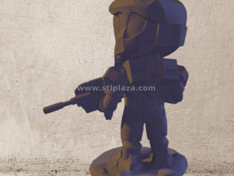 Master Chief Halo Chibi Stl File(chibi) - Stlplaza.com