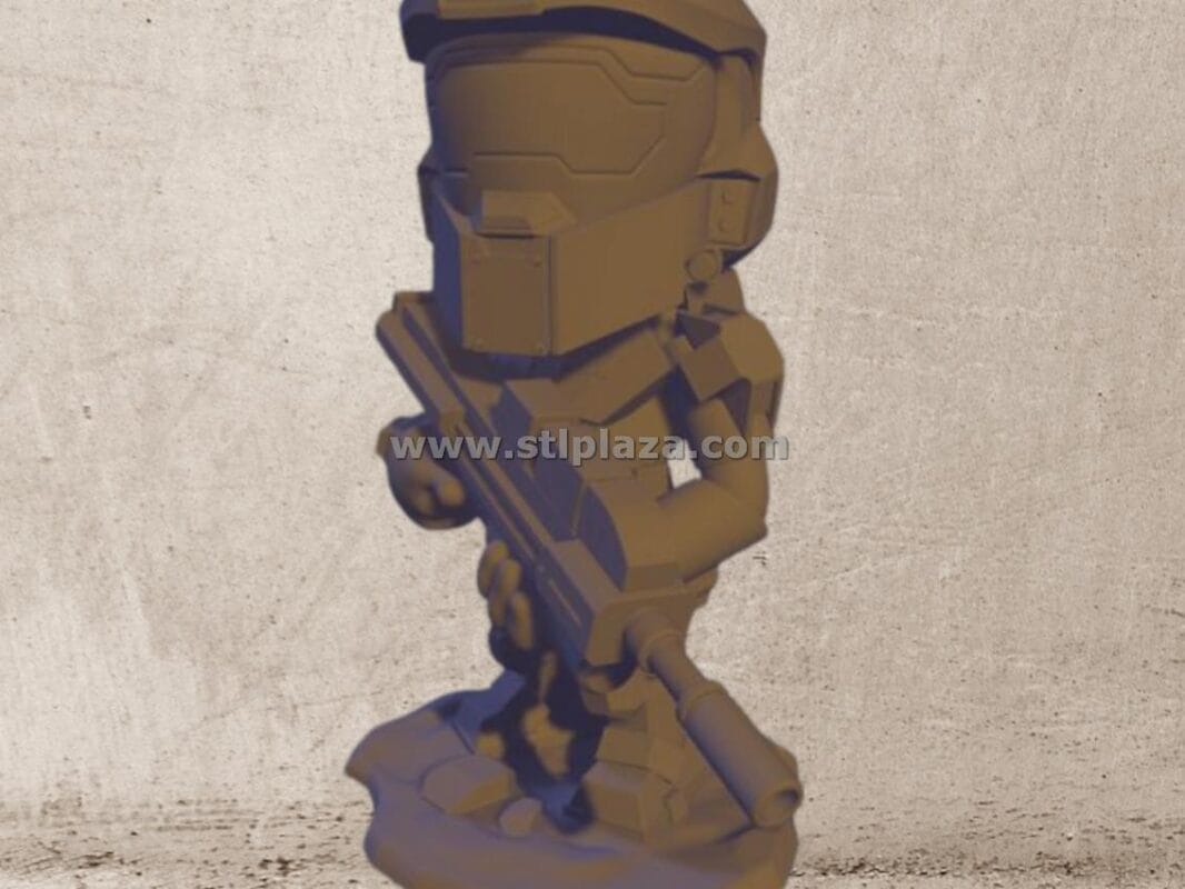 Master Chief Halo Chibi Stl File(chibi) - Stlplaza.com
