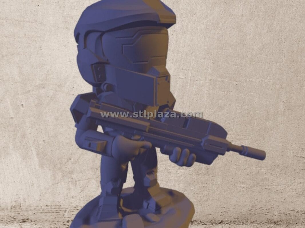 Master Chief Halo Chibi Stl File(chibi) - Stlplaza.com
