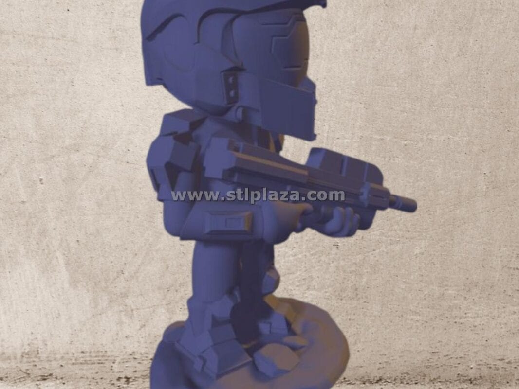 Master Chief Halo Chibi Stl File(chibi) - Stlplaza.com