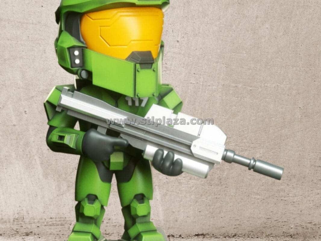 Master Chief Halo Chibi Stl File(chibi) - Stlplaza.com