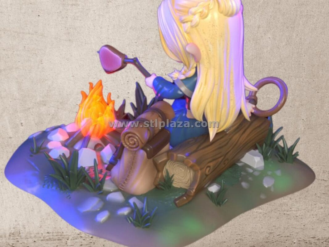 Marcille Donato Stl File From Delicious In Dungeon (Chibi) - Stlplaza.com