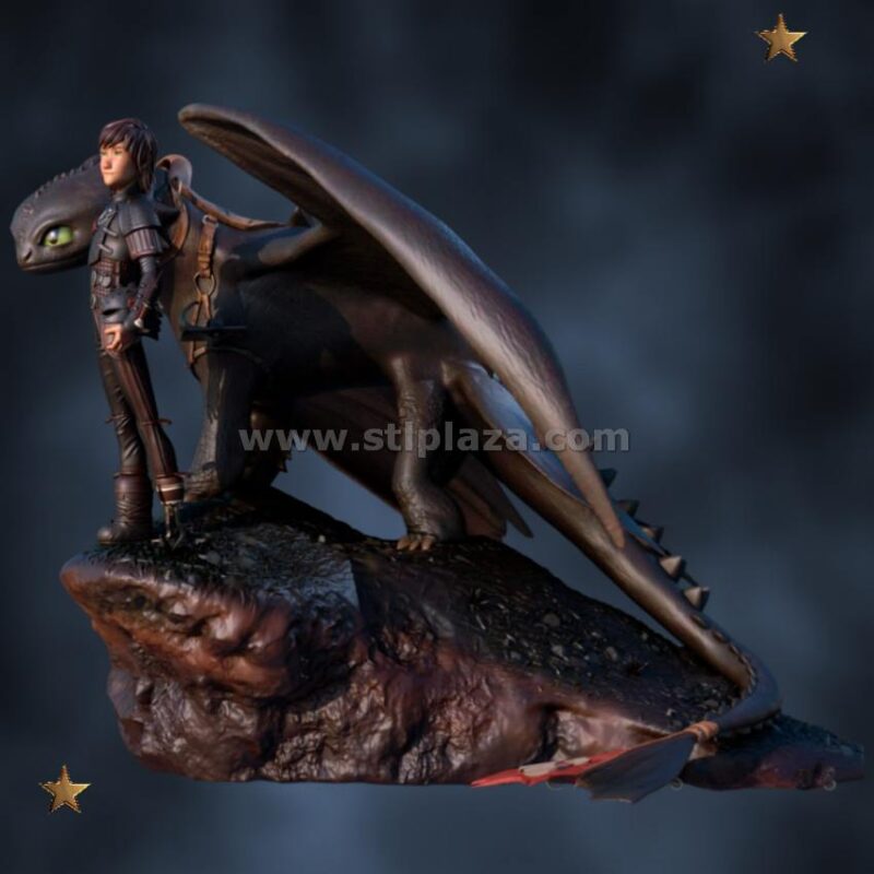Toothless Hiccup Printable Stl File - Stlplaza.com