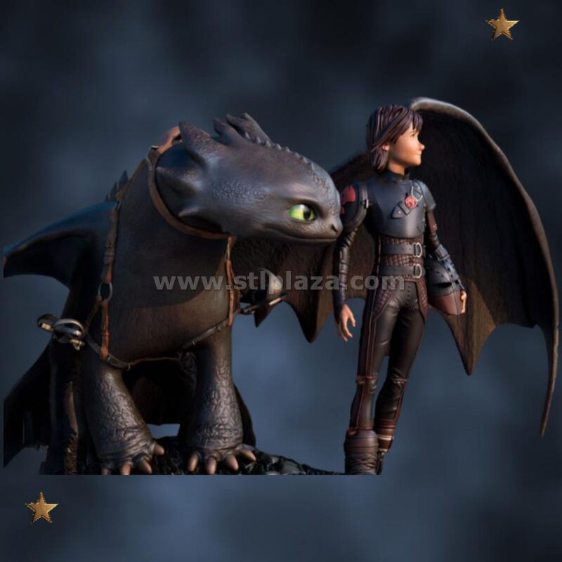 Toothless Hiccup Printable Stl File - Stlplaza.com