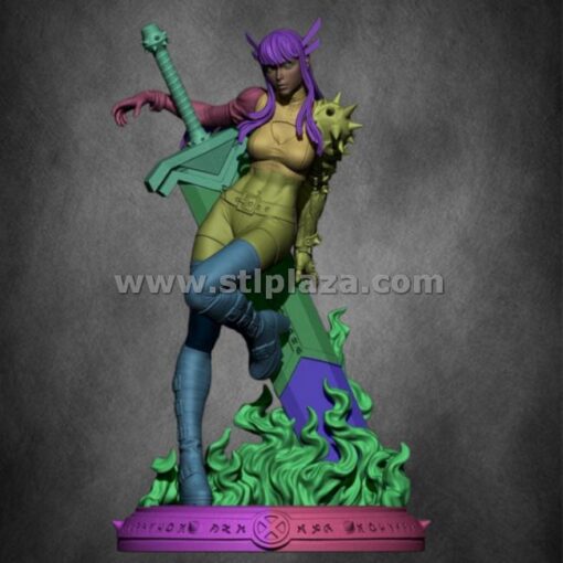 Magik Printable Stl File (Illyana Rasputin) 1/6-1/9 - Stlplaza.com