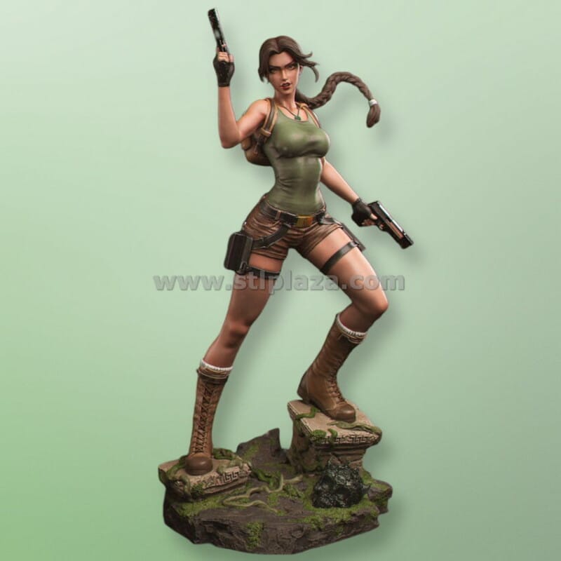 Lara Croft Stl File V2 For 3d Printer From Tomb Raider - Stlplaza.com