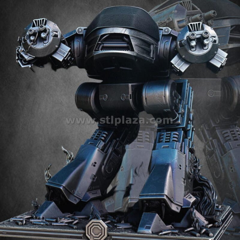 ED209 Stl File For 3d Printers -Stlplaza.com Download Now