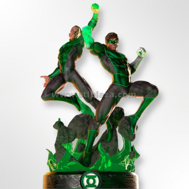 Sinestro Hal Jordan Green Lantern Stl File For 3d Printers -Stlplaza ...