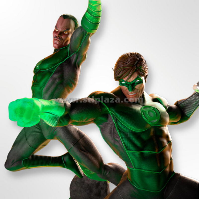 Sinestro Hal Jordan Green Lantern Stl File For 3d Printers -Stlplaza ...