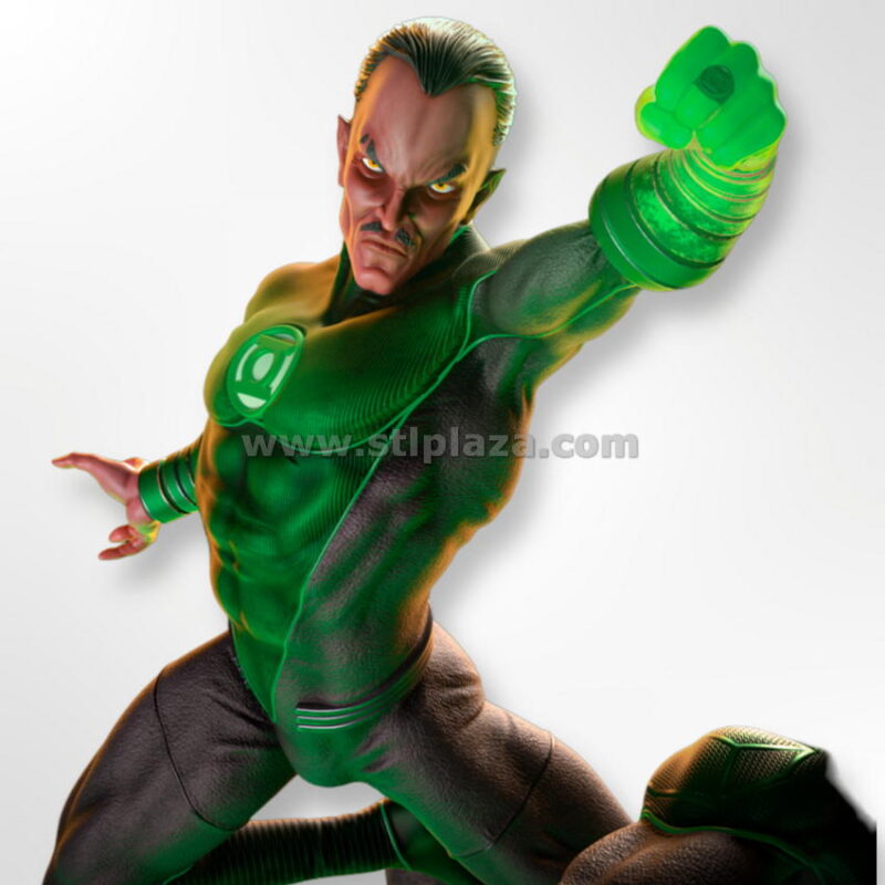 Sinestro Hal Jordan Green Lantern Stl File For 3d Printers -Stlplaza ...