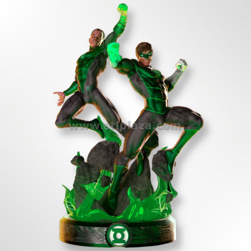 Sinestro Hal Jordan Green Lantern Stl File For 3d Printers -Stlplaza ...