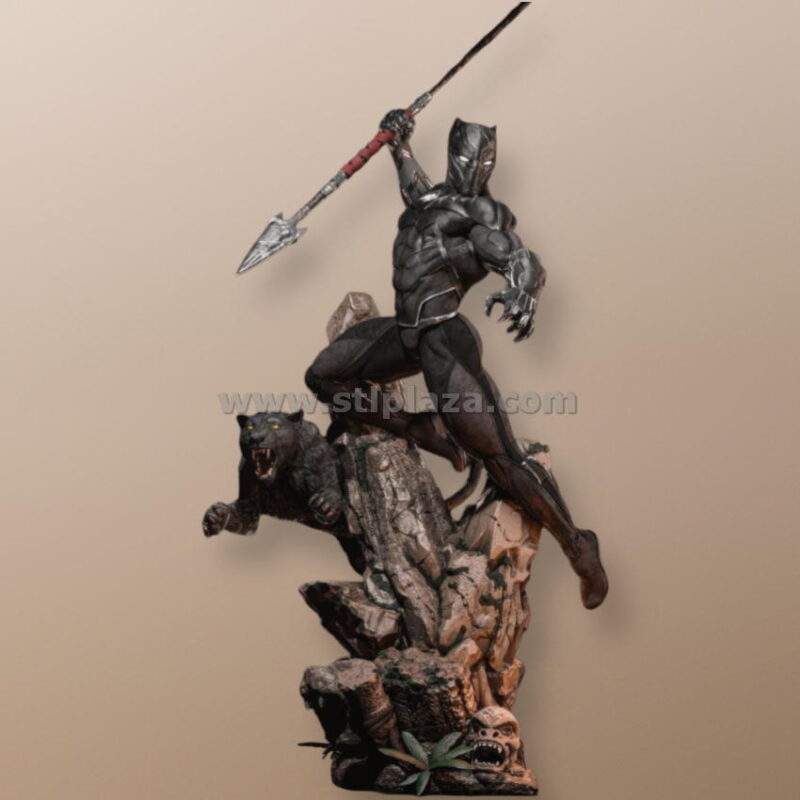 Black Panther And Killmonger Diorama Stl File For 3d Printers