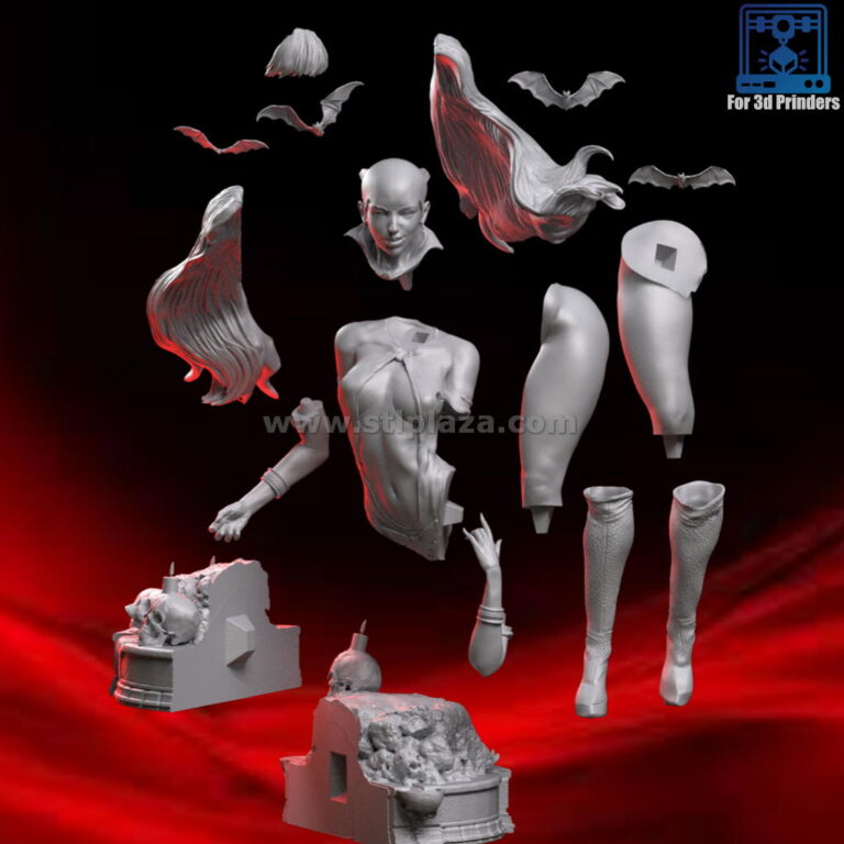 Vampirela STL File V3 For 3D Printers - Stlplaza.com