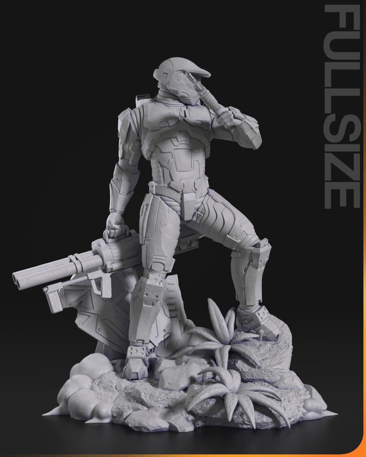 Halo Master Chief STL File (v2) - Stlplaza.com