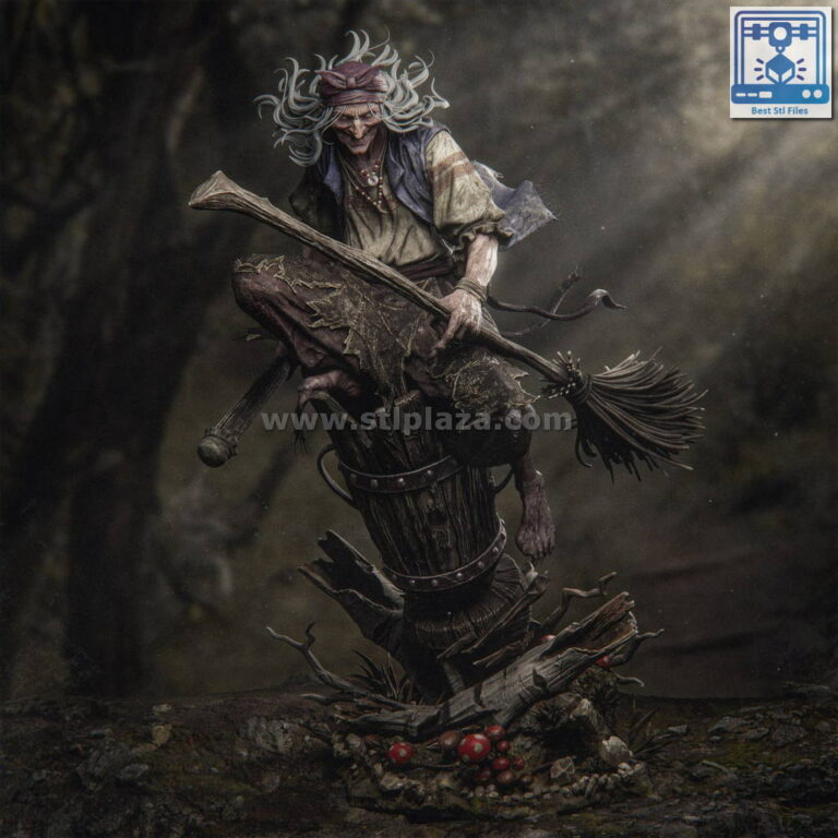 Baba Yaga Stl File For 3d Printers -Stlplaza.com Download Now