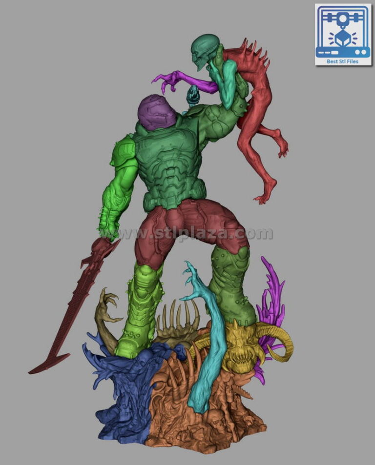 Doomguy Doom Stl File For 3d Printers -Stlplaza.com Download Now
