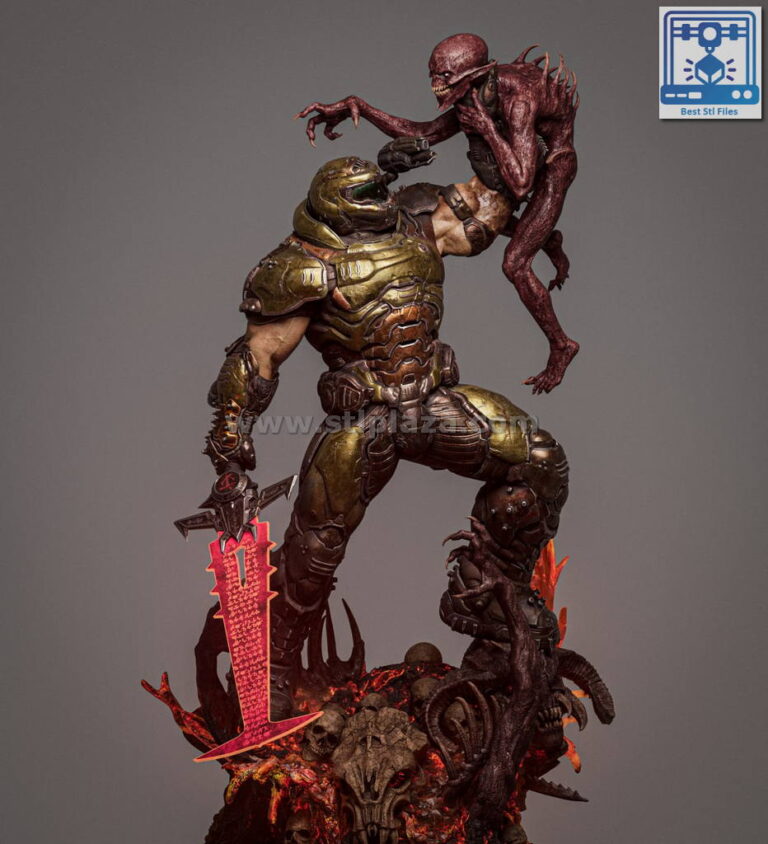 Doomguy Doom Stl File For 3d Printers -Stlplaza.com Download Now